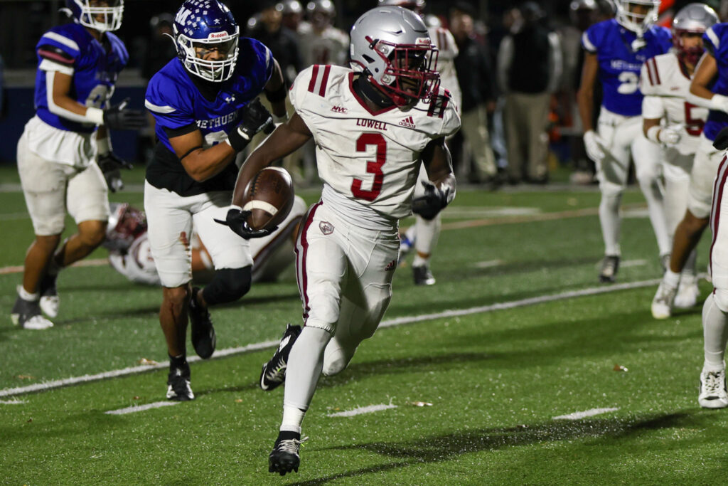 Joshua Amankwaah Powers Lowell to First Postseason Football Victory ...